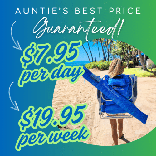 Maui Beach Chair Rentals in Kihei | 50% Off! - Auntie Snorkel